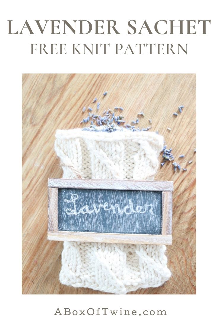 How to Knit a Lavender Sachet (Free Pattern!) - A BOX OF TWINE