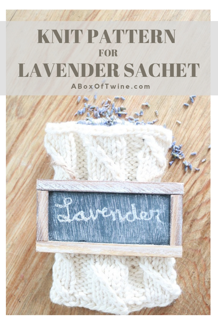 How to Knit a Lavender Sachet (Free Pattern!) - A BOX OF TWINE