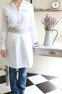 How to Sew a How to Make a Simple Linen Apron - Sewing Pattern - A BOX ...
