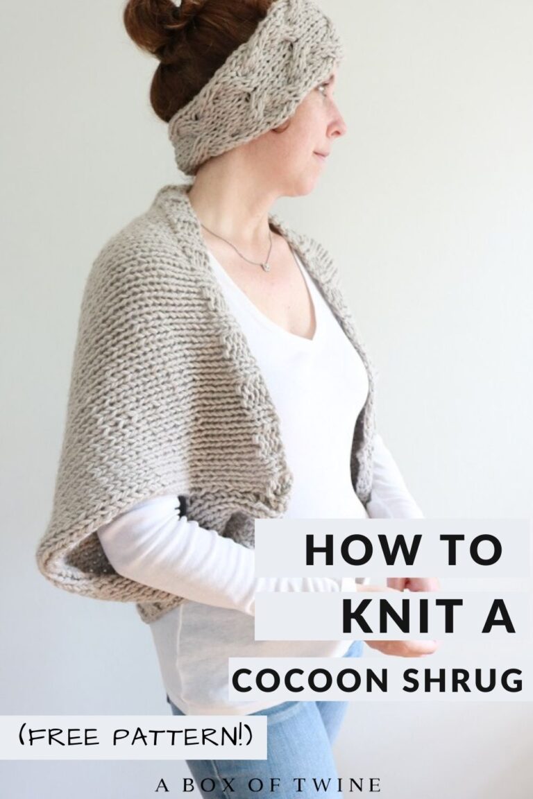 FREE Chunky Knit Shrug Pattern {so cozy!} - A BOX OF TWINE