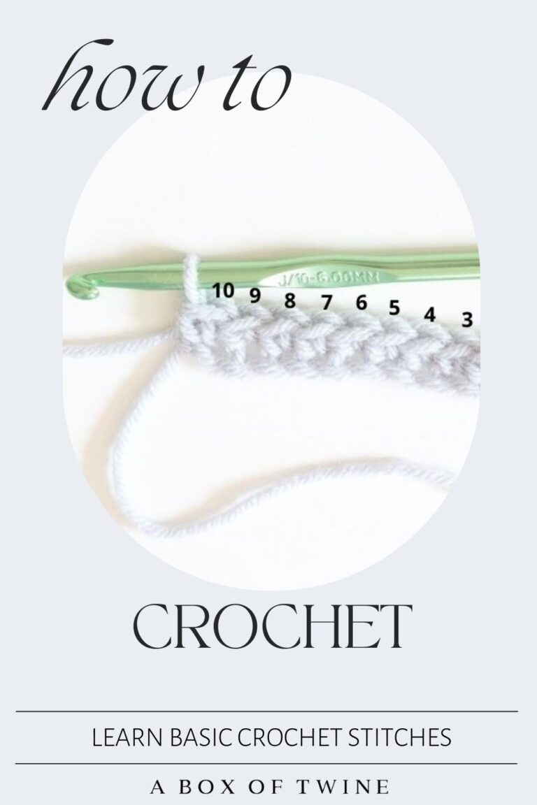 How to Crochet 5 Basic Crochet Stitches {free guide!} - dc and hdc ...