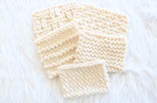 How to Knit Basic Knitting Stitches {free guide!} - A BOX OF TWINE