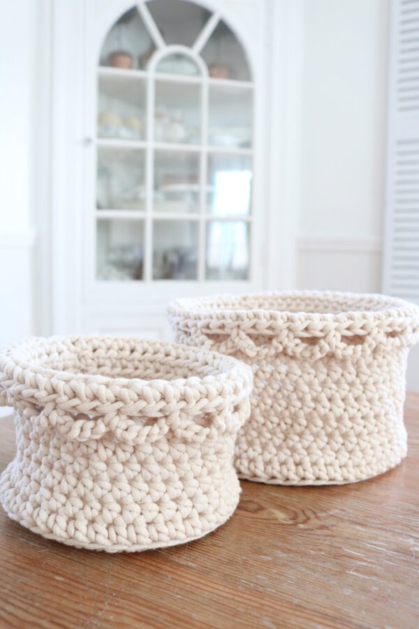 How to Crochet a Simple Basket {FREE Pattern} - A BOX OF TWINE
