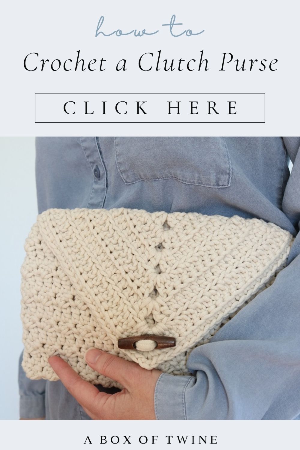 Easy Crochet Clutch Purse Pattern - A BOX OF TWINE