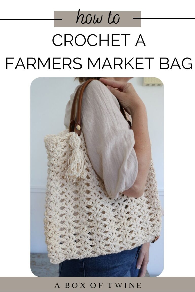 How to Crochet a Market Tote Bag - A BOX OF TWINE