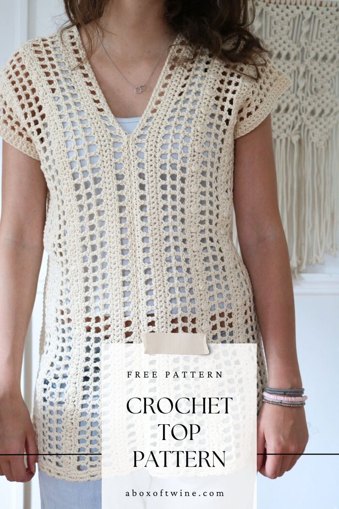 Summer Boho Crochet Swimsuit Cover Up FREE Pattern - A BOX OF TWINE
