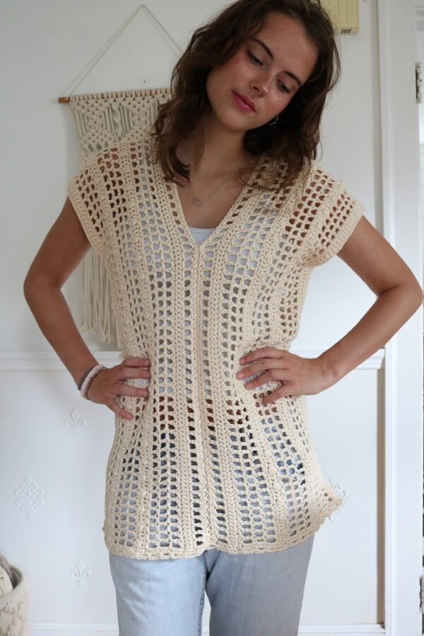 Summer Boho Crochet Swimsuit Cover Up FREE Pattern - A BOX OF TWINE