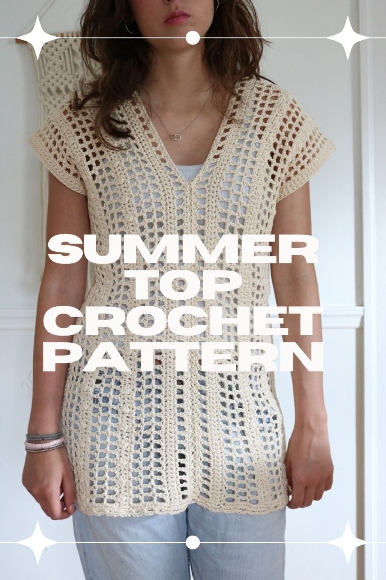 Summer Boho Crochet Swimsuit Cover Up FREE Pattern - A BOX OF TWINE