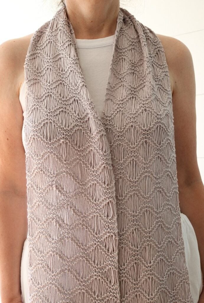 Simple Summer Scarf Knitting Pattern - A BOX OF TWINE