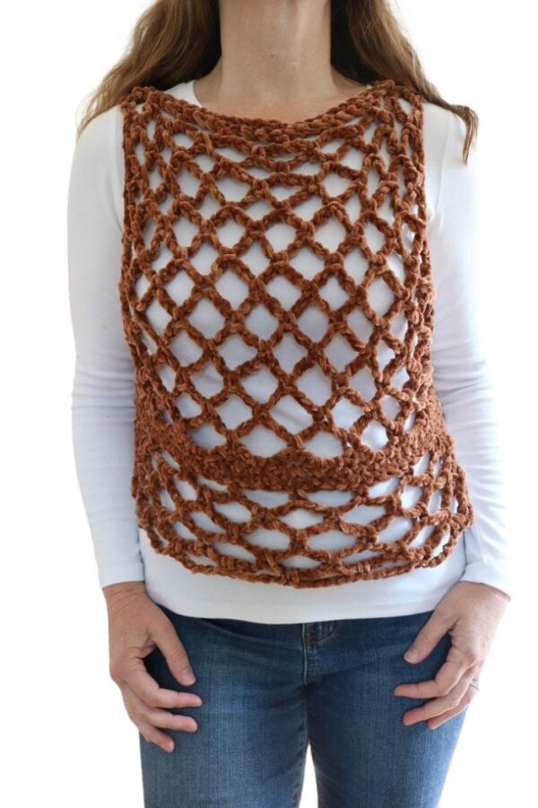 Easy Crochet Vest Pattern {FREE} - A BOX OF TWINE
