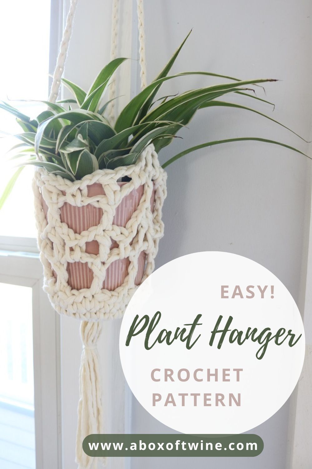 FREE Crochet Plant Hanger Pattern {Boho style} - A BOX OF TWINE