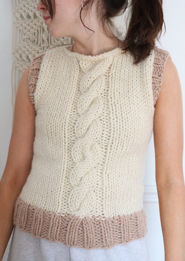 FREE Knitted Vest Pattern - A BOX OF TWINE