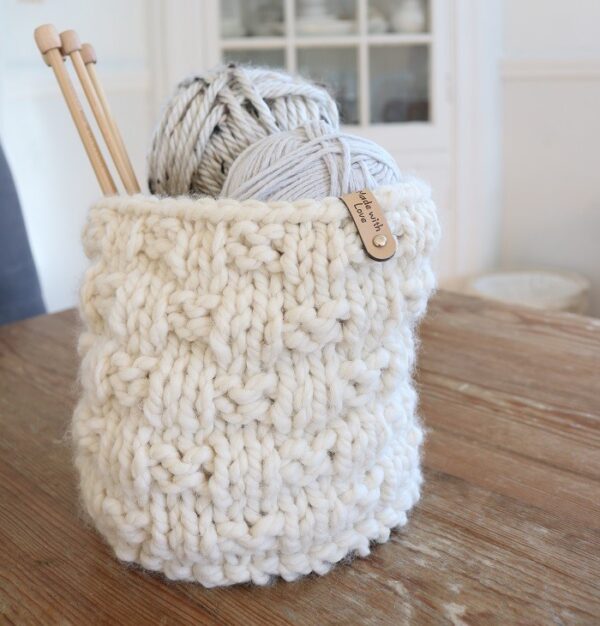 Knit Basket Pattern {FREE!} - A BOX OF TWINE