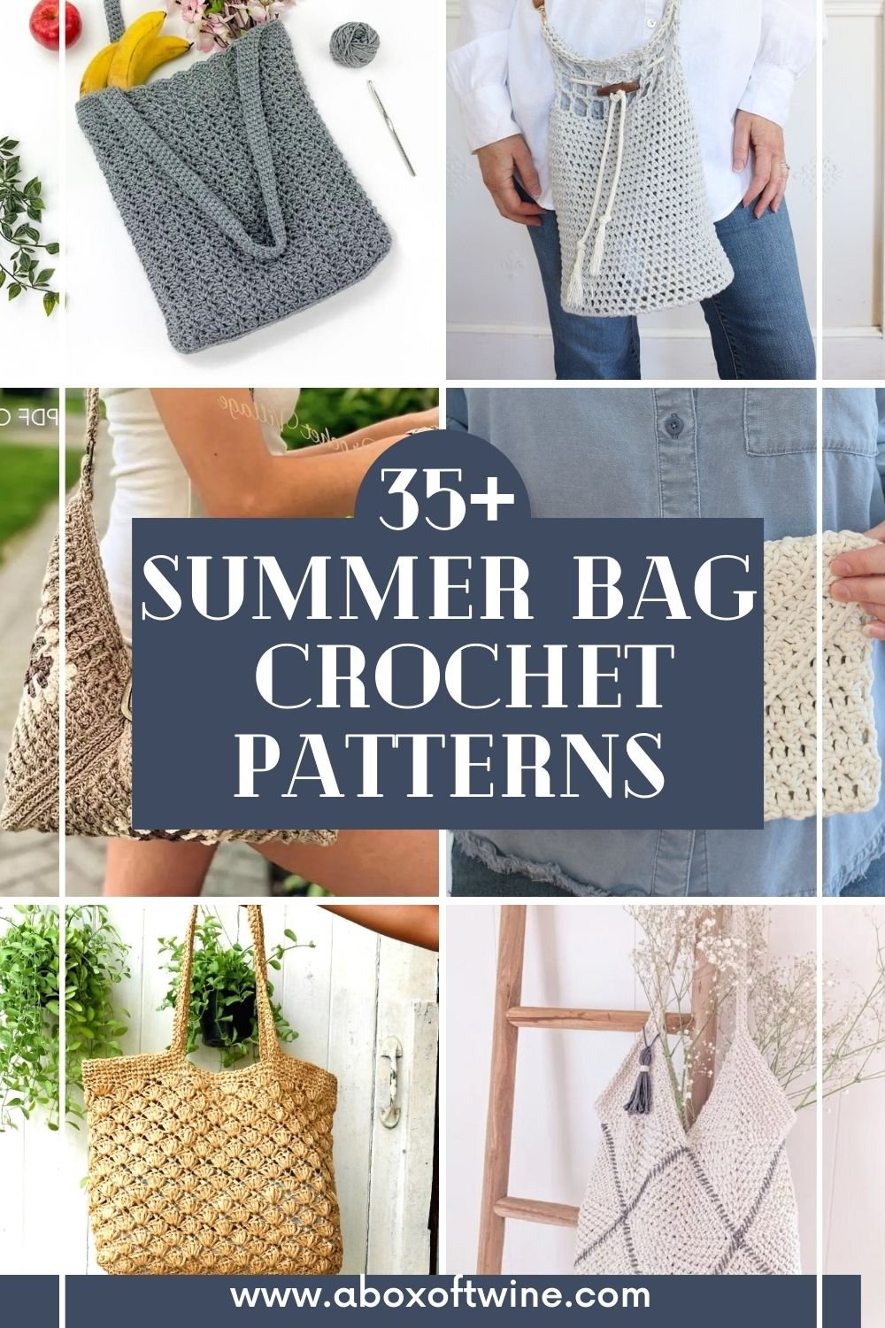 Over 35 Summer Crochet Bag Patterns! - A BOX OF TWINE