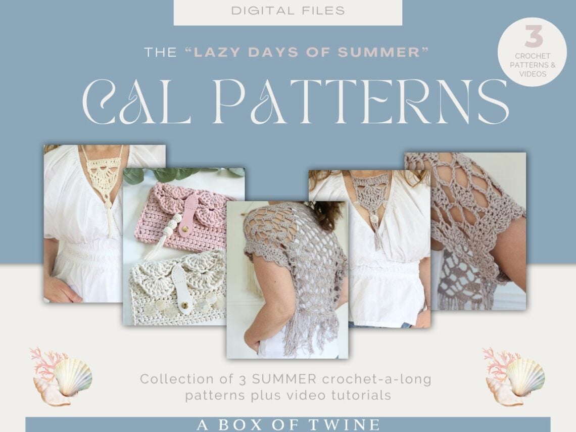 Seashell Summer Crochet Bag Pattern - FREE! - A BOX OF TWINE