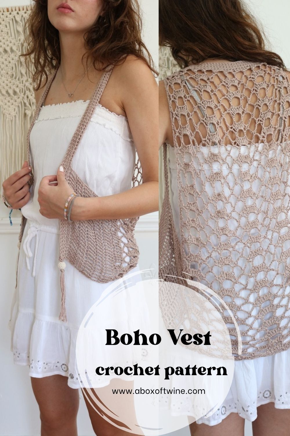 Boho Crochet Vest Pattern {FREE!} - A BOX OF TWINE