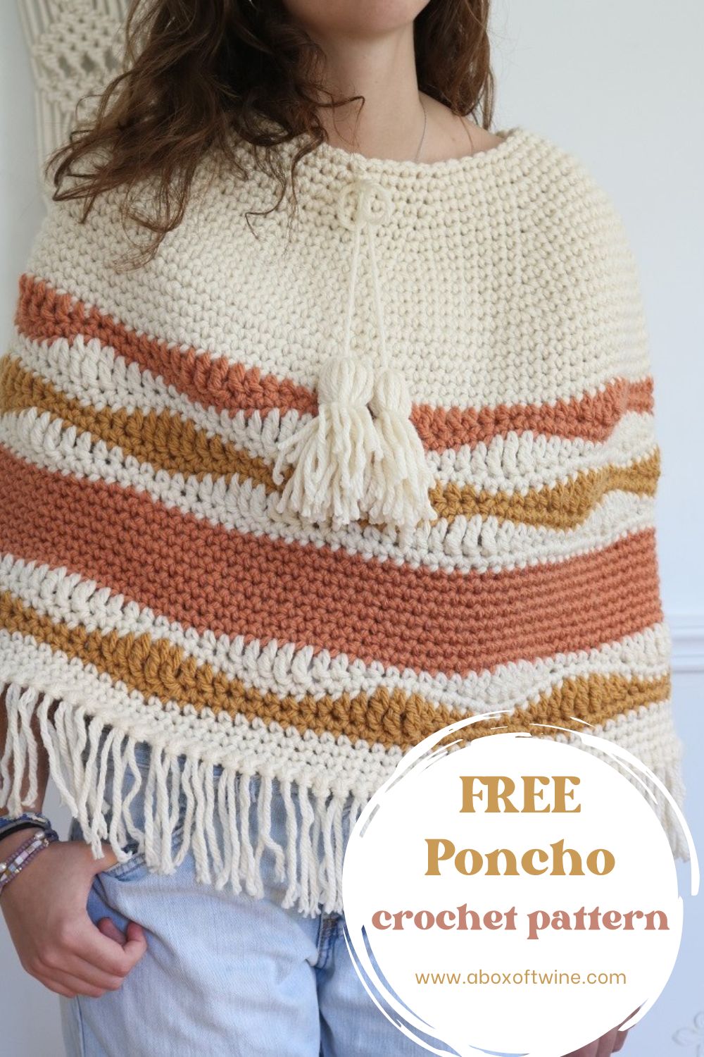 Crochet Poncho FREE Pattern - A BOX OF TWINE