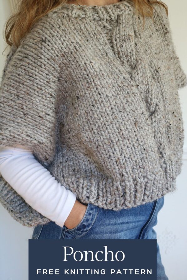 Knit Poncho FREE Pattern! - A BOX OF TWINE