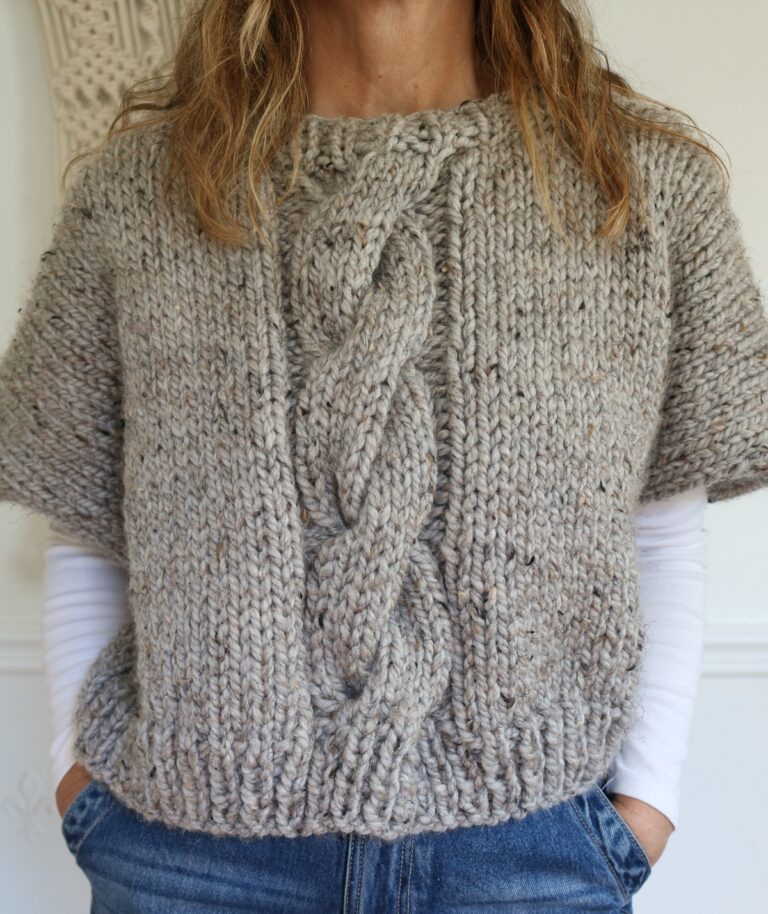 Knit Poncho FREE Pattern! - A BOX OF TWINE