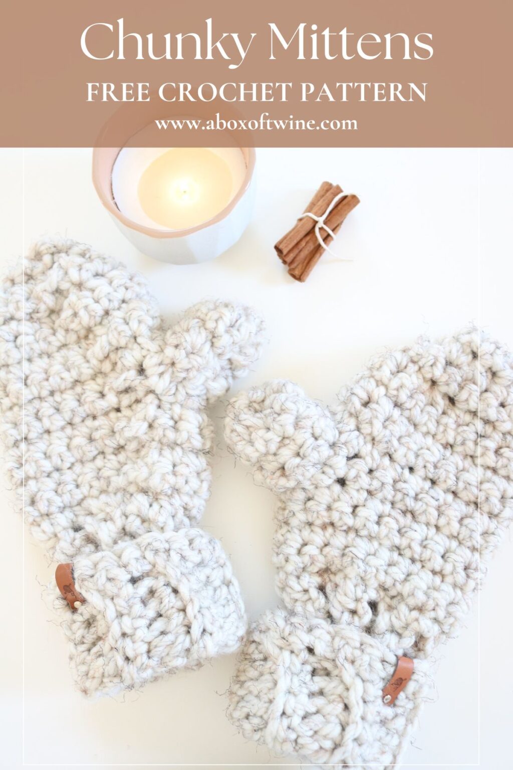 Chunky Crochet Mittens Pattern {FREE!} - A BOX OF TWINE